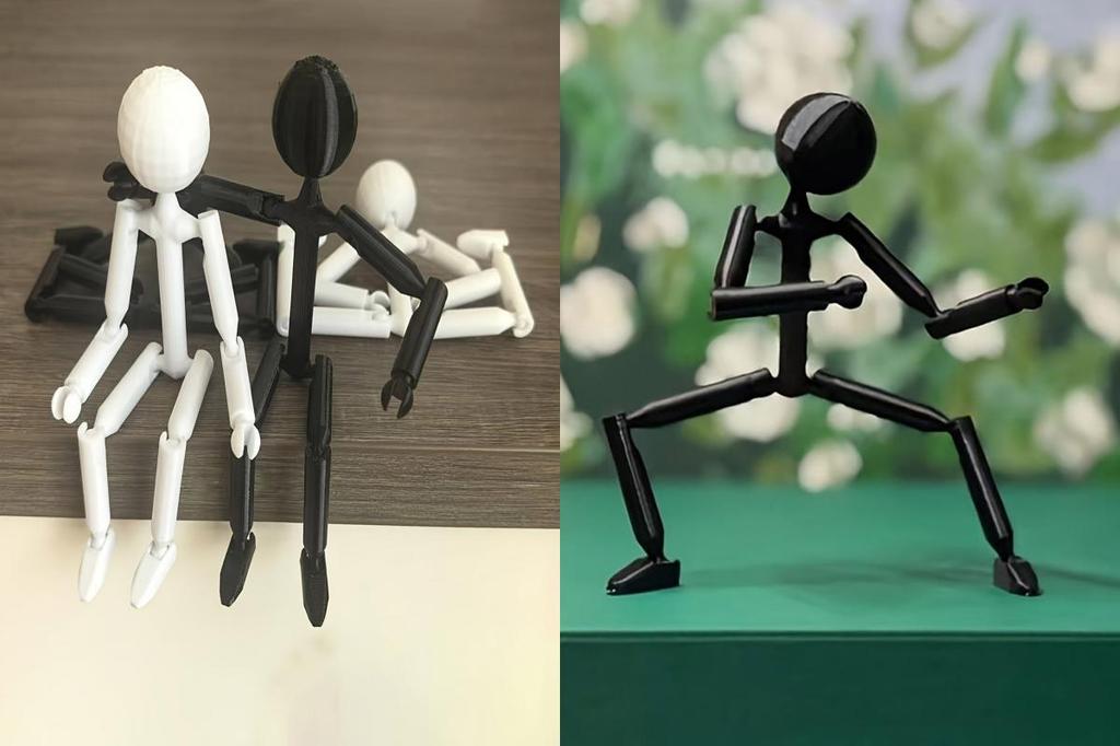 3d Printed Stickman Toy 3d Printed Stickman Figurine 1 or 2 Pcs 3d ...