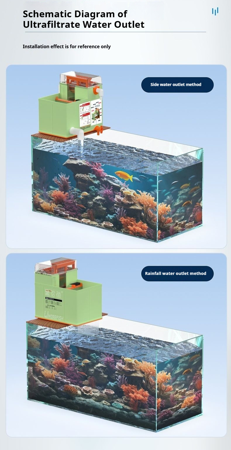 Automatic Drum Filter for Aquarium Water Purification Self Cleaning ...