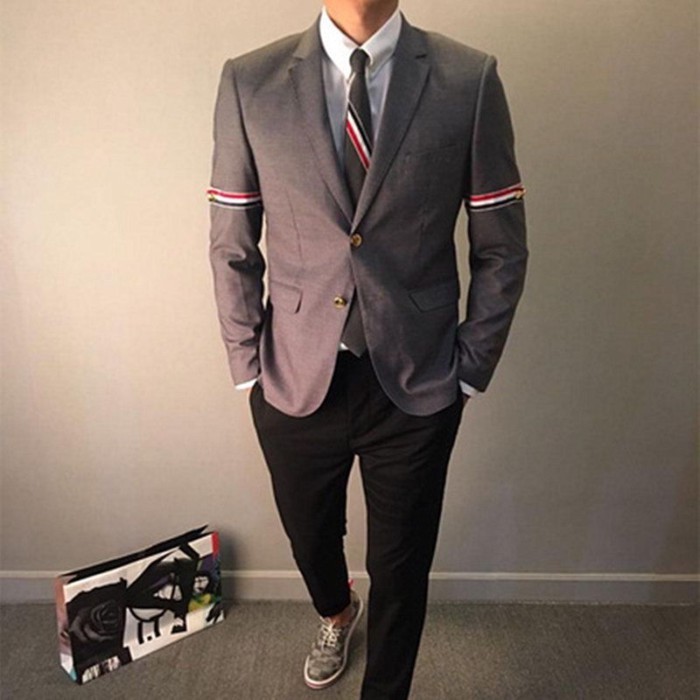 THOM BROWNE Large Size British Trendy G-Dragon Wang Yuan Star Same Tb ...