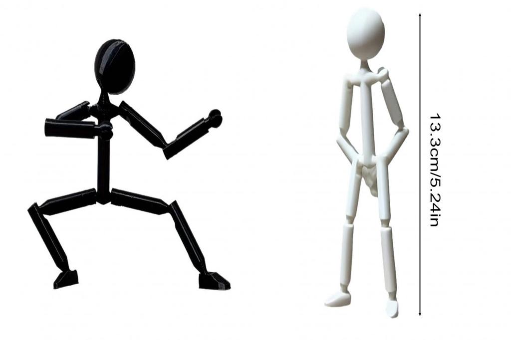 3d Printed Stickman Toy 3d Printed Stickman Figurine 1 or 2 Pcs 3d ...