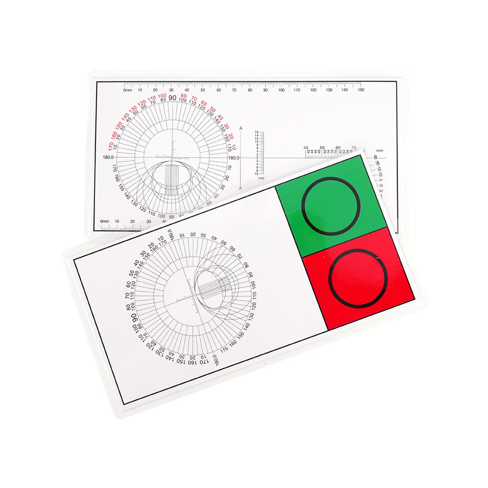 2PCS Near Vision Chart Test Card Presbyopia Focusing Plate Plastic ...
