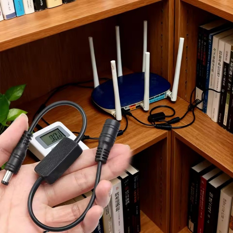 Automatic Router Reboot Device with Timer Function, 30cm Cable for ...