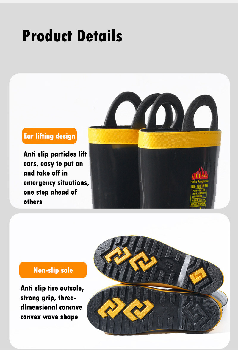 Fire Rescue Boots Chemical-resistant Flame-retardant Boots Outdoor ...