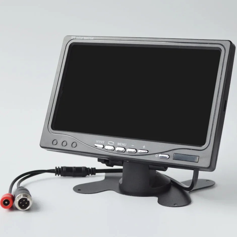 QXNY 7” Screen HD LCD 12V/24V Car Rear View Monitor for Vehicle Truck ...