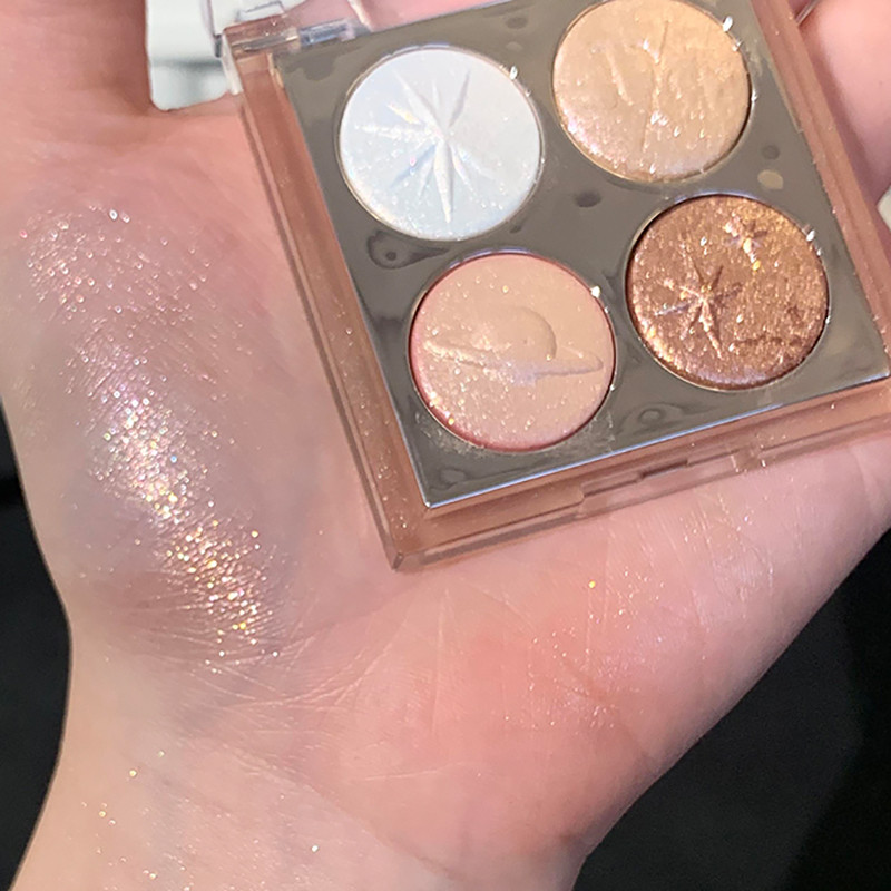 Planet Four-color Diamond Glitter Eyeshadow Palette Aurora Purple ...