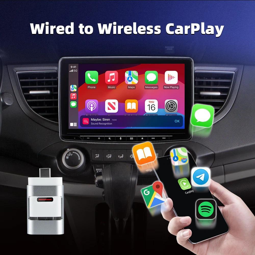 2025 2-in-1 Wireless CarPlay Adapter | Dual Port USB/Type-C | Faster ...
