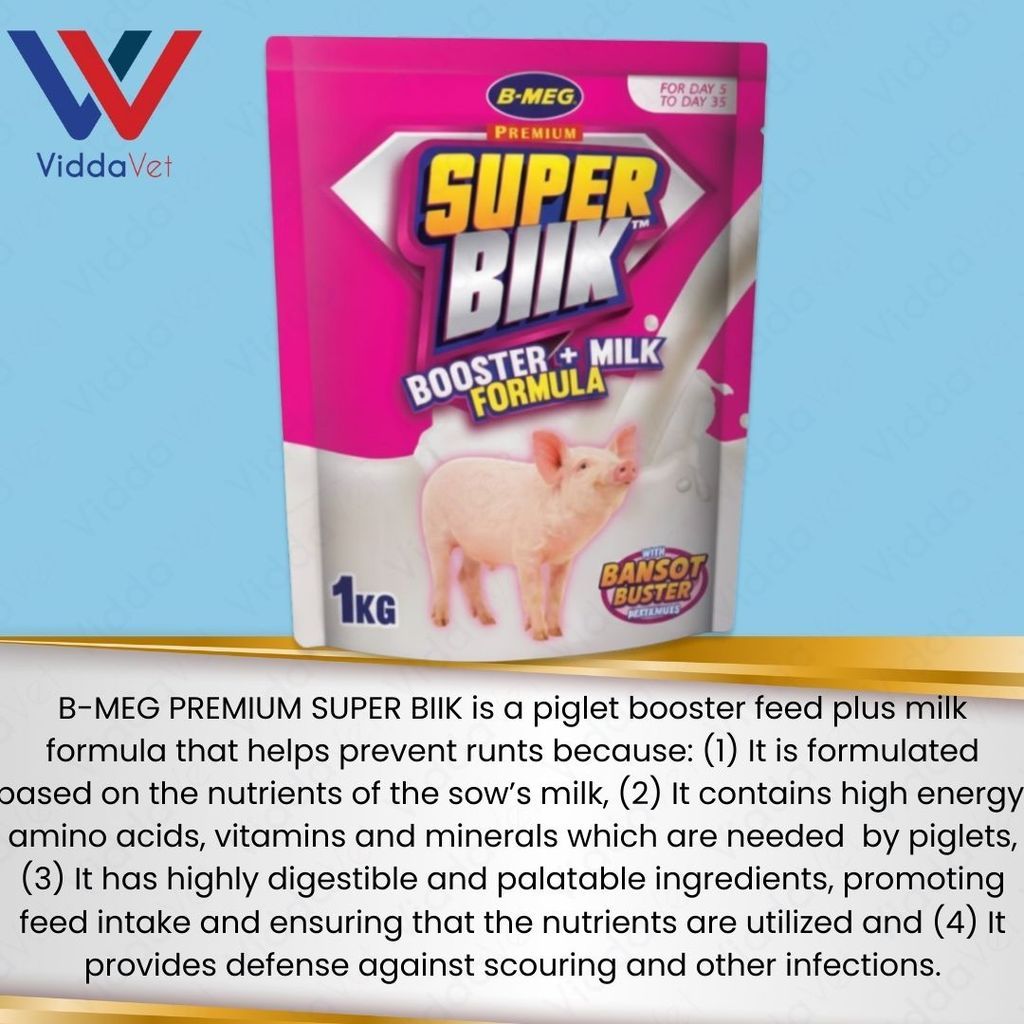 Super Biik Premium Piglet Feed Booster Powder For Piglets 1KG Use ...