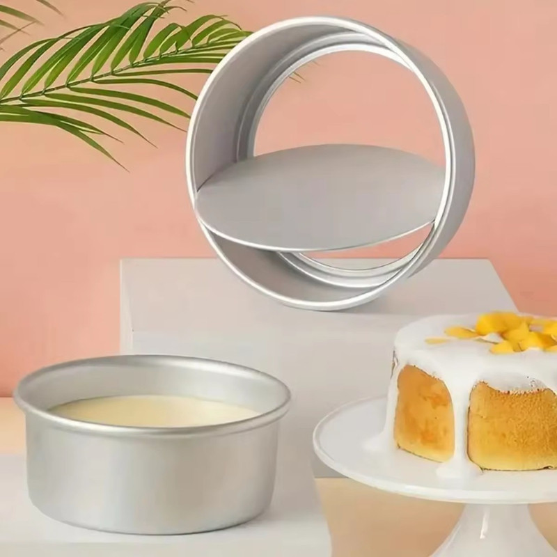 4/6/8 Inch Round Cake Mould Chiffon Cake Mold Aluminum Alloy Removable ...