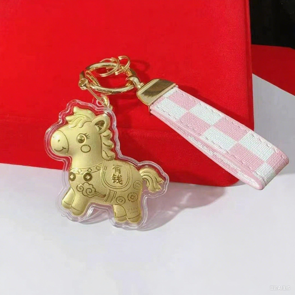 2026 Year of the Horse will be rich soon, keychain bag pendant cartoon ...