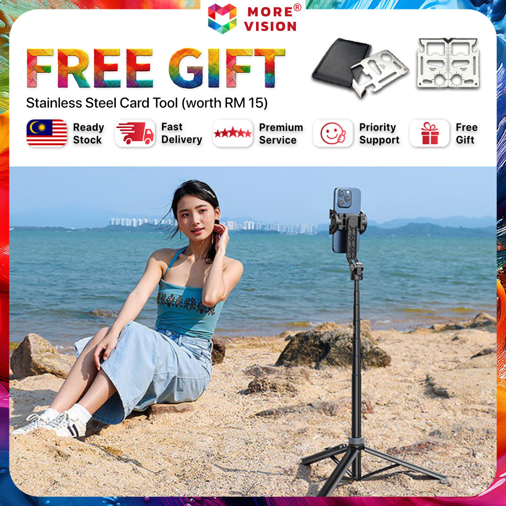 Ulanzi TT88 Overhead Selfie Stick Tripod Stand Phone Holder 4-in-1 Mode ...