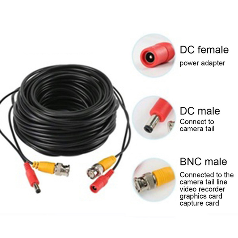 【Fast Delivery】10M 20M 30M 40M 50M BNC RG59 Video DC Power Siamese ...