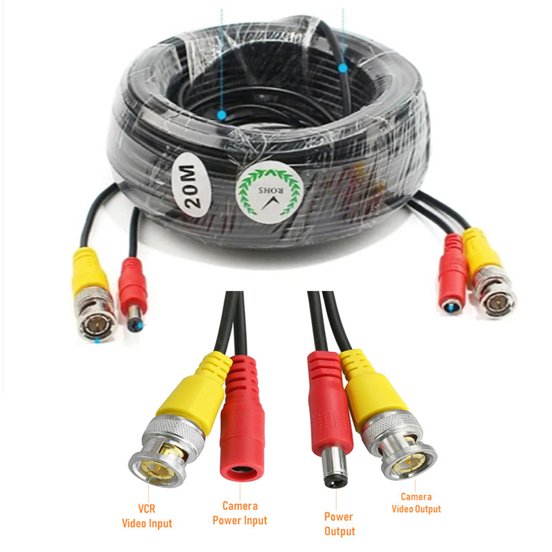 【Fast Delivery】10M 20M 30M 40M 50M BNC RG59 Video DC Power Siamese ...