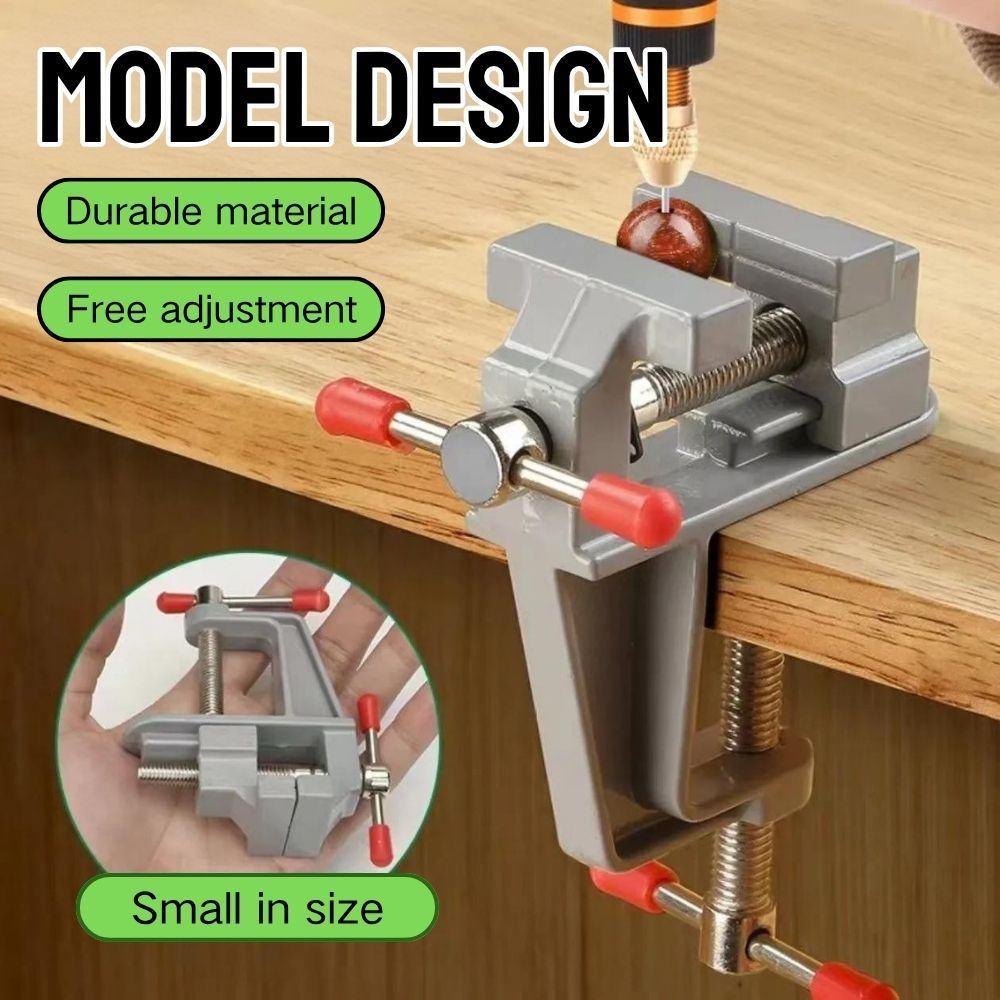 Aluminum Alloy Vice Miniature Small Jewelers Hobby Clamp On Table Bench ...
