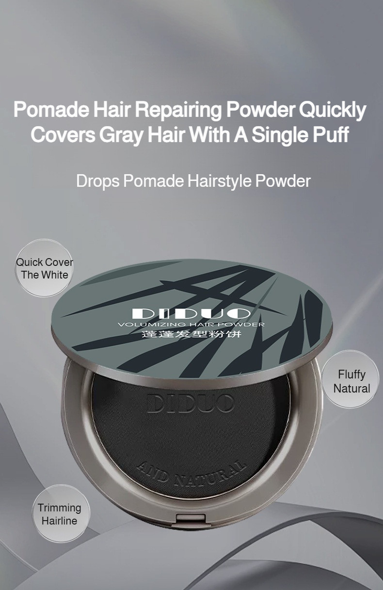 [Quick White Hair Cover] Hair Powder Cake For Fluffy Natural Voluminous ...