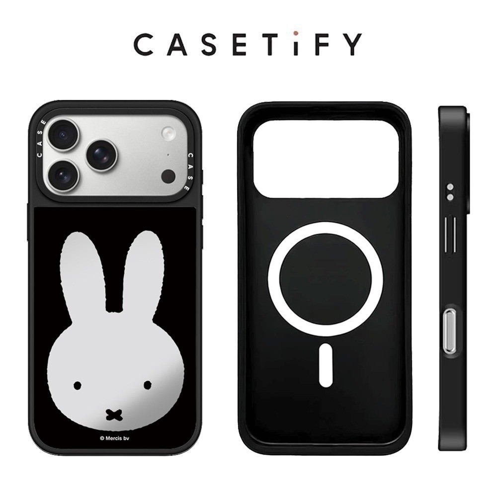 Magnetic Rabbit Avatar Mirror Hard Phone Case For iPhone 17 Pro Max 17 ...