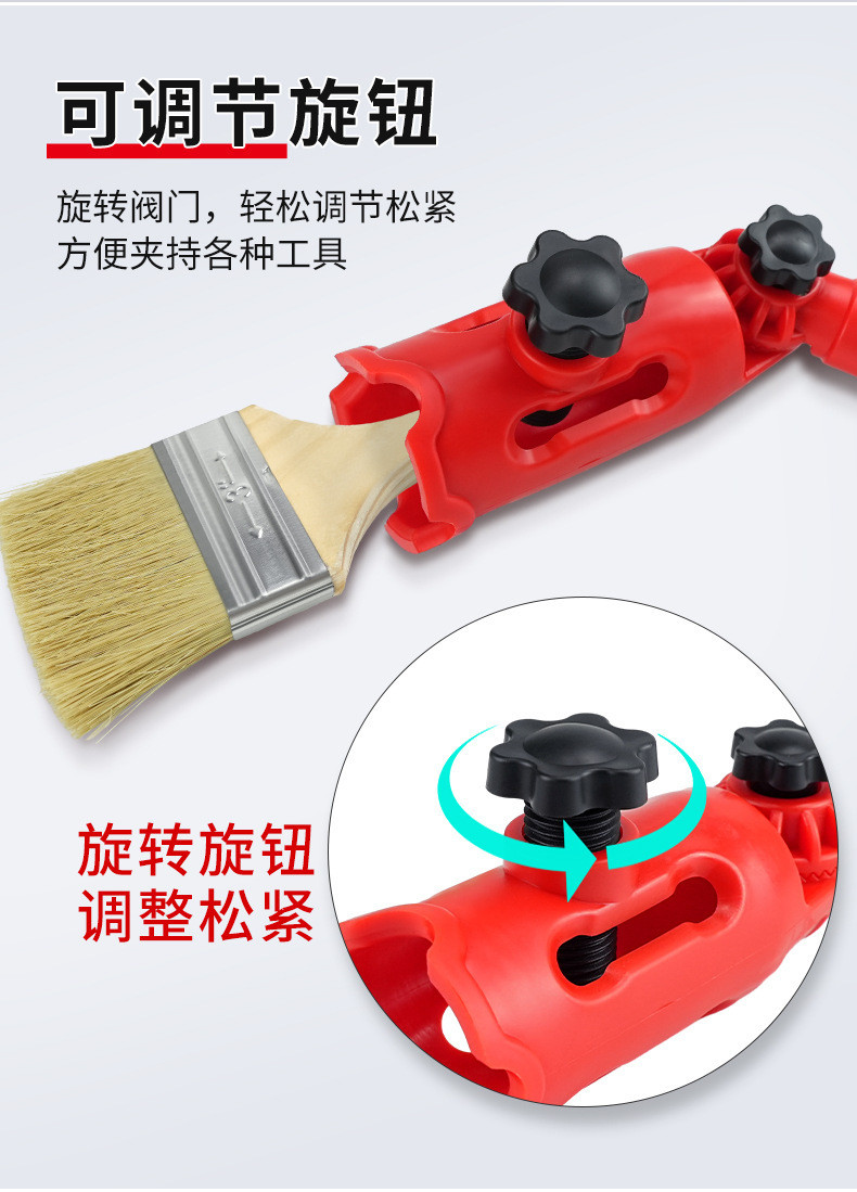 Cross-Border Roller Brush Universal Clamp Paint Brush Handheld Paint ...