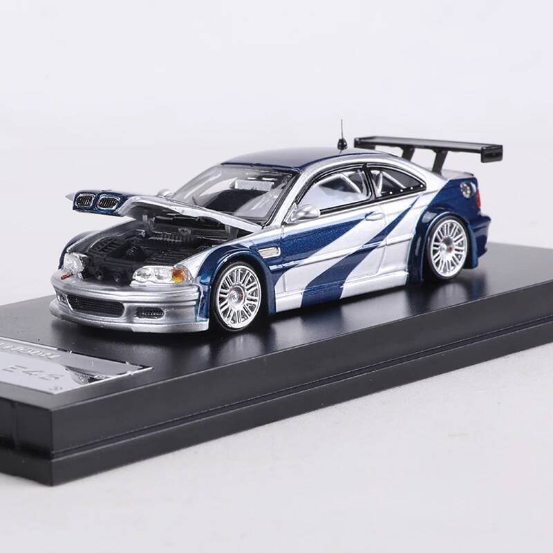 MJ MODEL 1:64 M3 E46 GTR Alloy Model Car can open the hood | Shopee ...