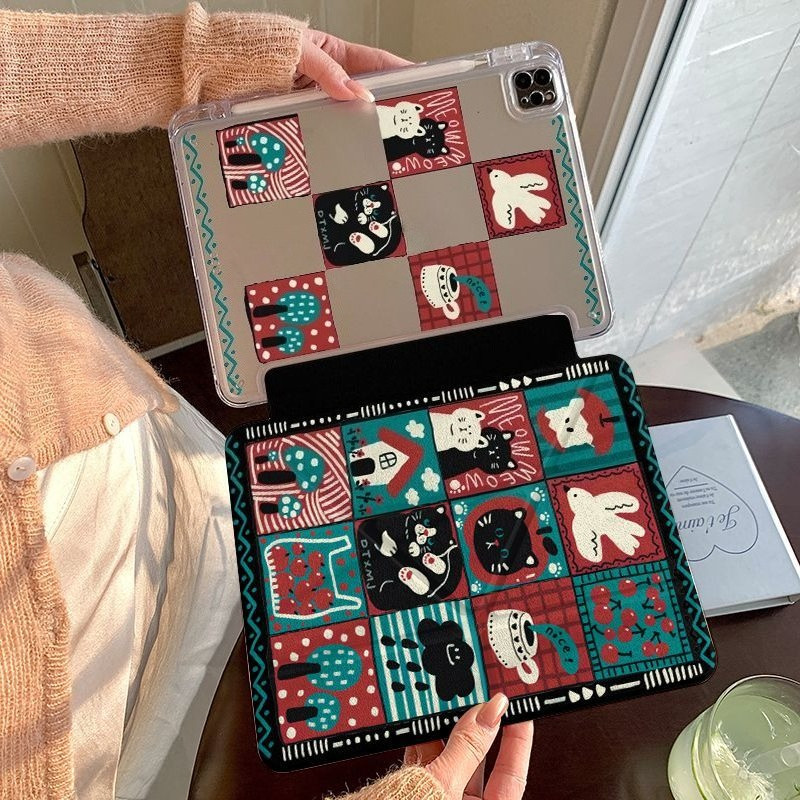 IPad case foldable suitable for Air2 Air5 Gen7/Gen8/Gen9 M3/m2 Mini4 ...