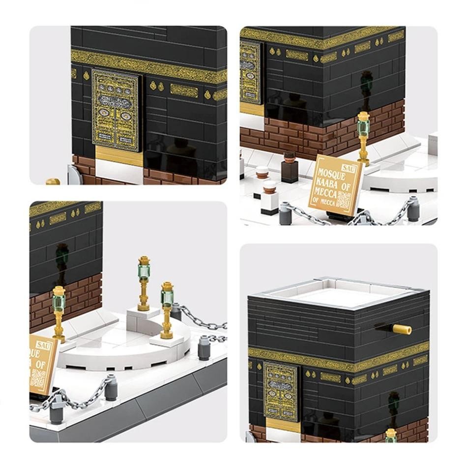 Kaabah Inspired Mosque Building Blocks DIY Construction Bricks ...