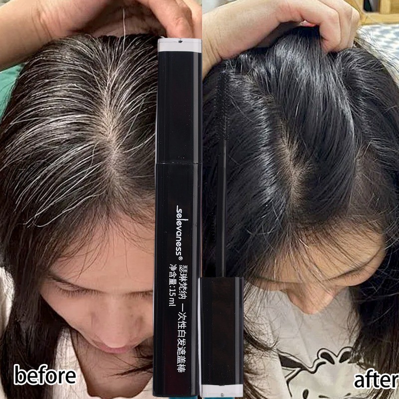 Temporary Hair Concealer Pens - Hair Dye Stick - White Hair Covering ...