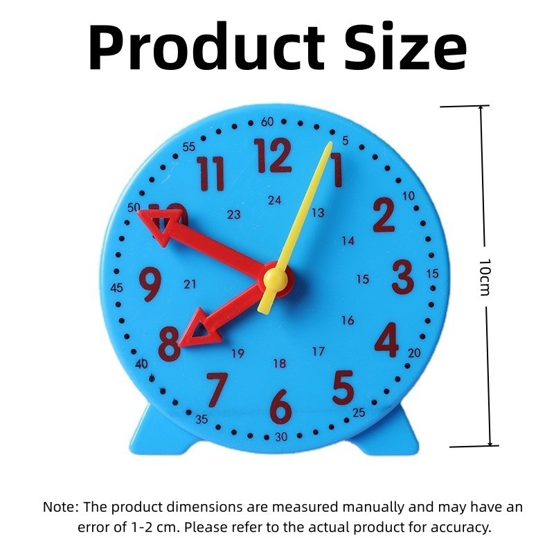🌟DIY 24Hours Clock Model Toy Learning Clock Seal Stamps Mathematics ...