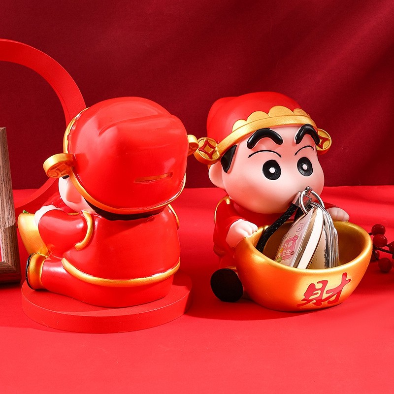 Crayon Shin-chan Table Ornaments God of Wealth Organizers New Year ...