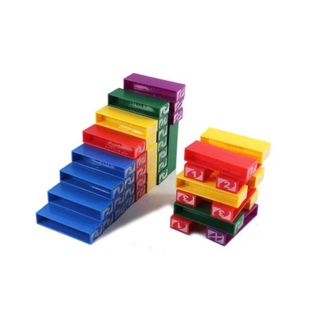 Unø Stacko Big Size Colour Blocks Stacking Board Games Uno Spin Card ...