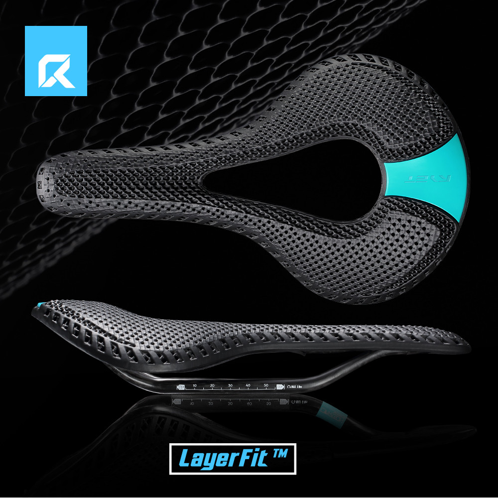 2025 RYET 3D Printed Carbon Bike Saddle 168g 7x9mm Carbon Rails 143/150MM for MTB Gravel Road ...