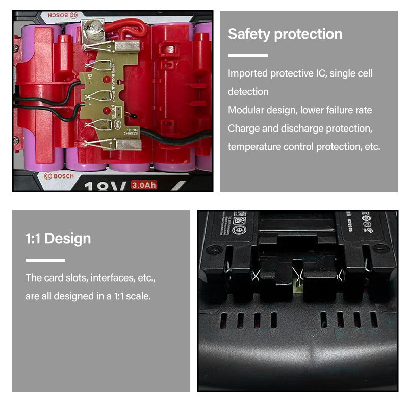 Bosch 18V 3.0Ah Rechargeable Li-ion Battery 18V Power tool Backup ...
