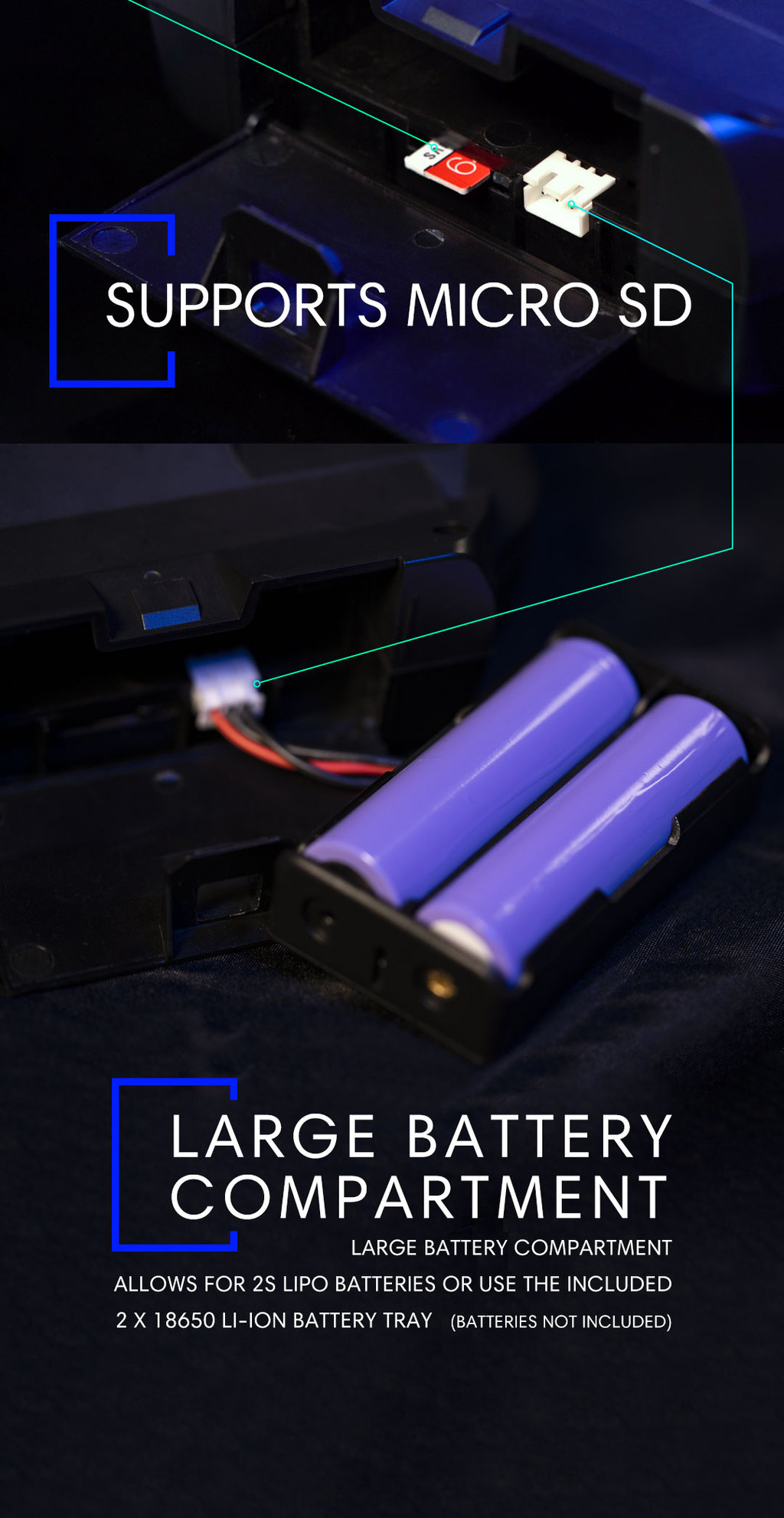 RadioMaster 18650 2pcs 3.7V 3200Mah Li-ion Battery TX12 TX16S Special ...