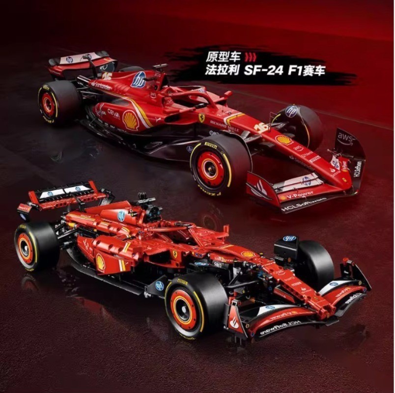 1361PCS F1 Ferrari SF24 Building Block DIY Technic Set Toys for Boys ...