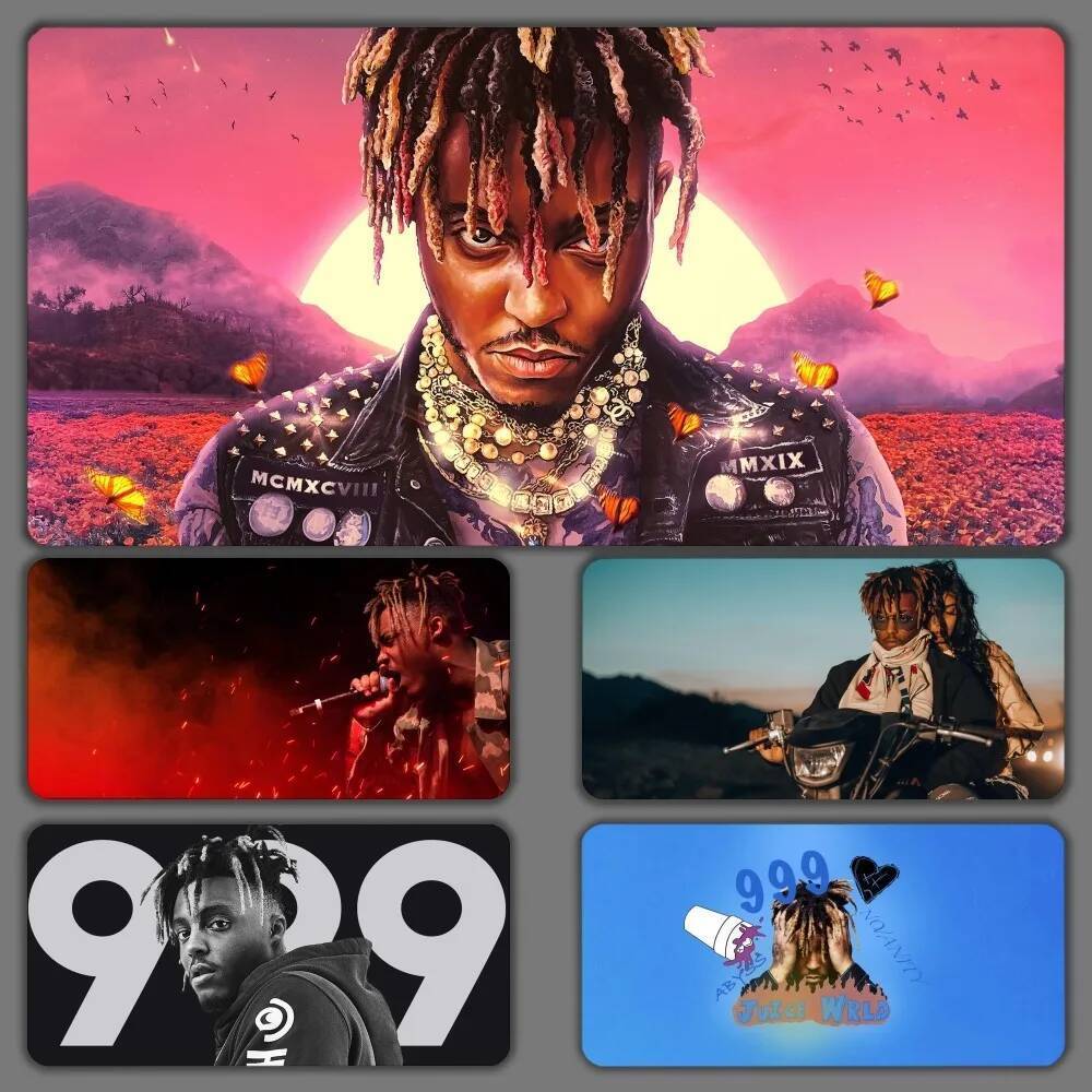 Juice Wrld Rapper Mousepad Large Gaming Compute Gamer PC Keyboard Mouse ...
