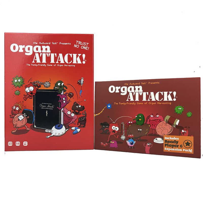 All English Organ Attack Human Organ Attack Board Game Card Card ...