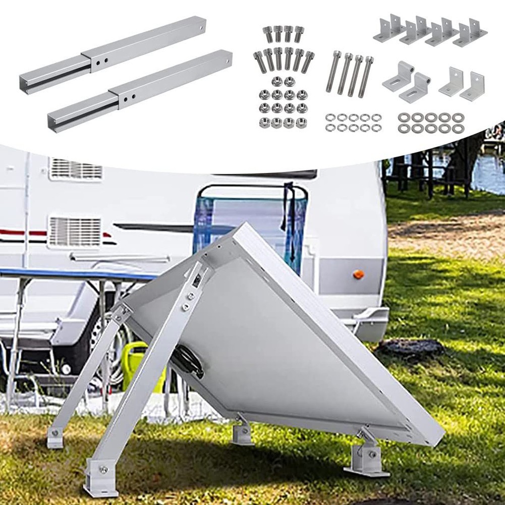 【VARSTR】1 Pair Solar Panel Roof Bracket Mounting Stand 15-30 ...