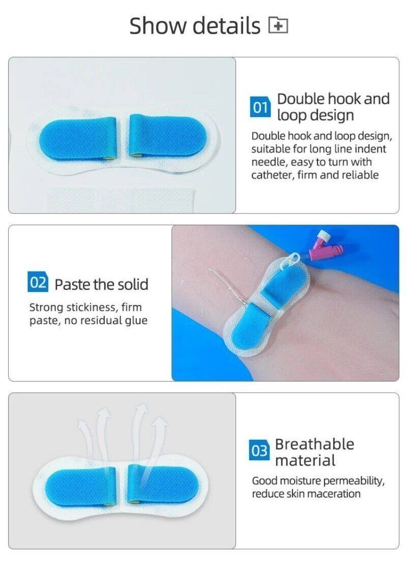 1/5PCS Catheter Fixation Patch PICC CVC Catheter Fixing Device Suitable ...