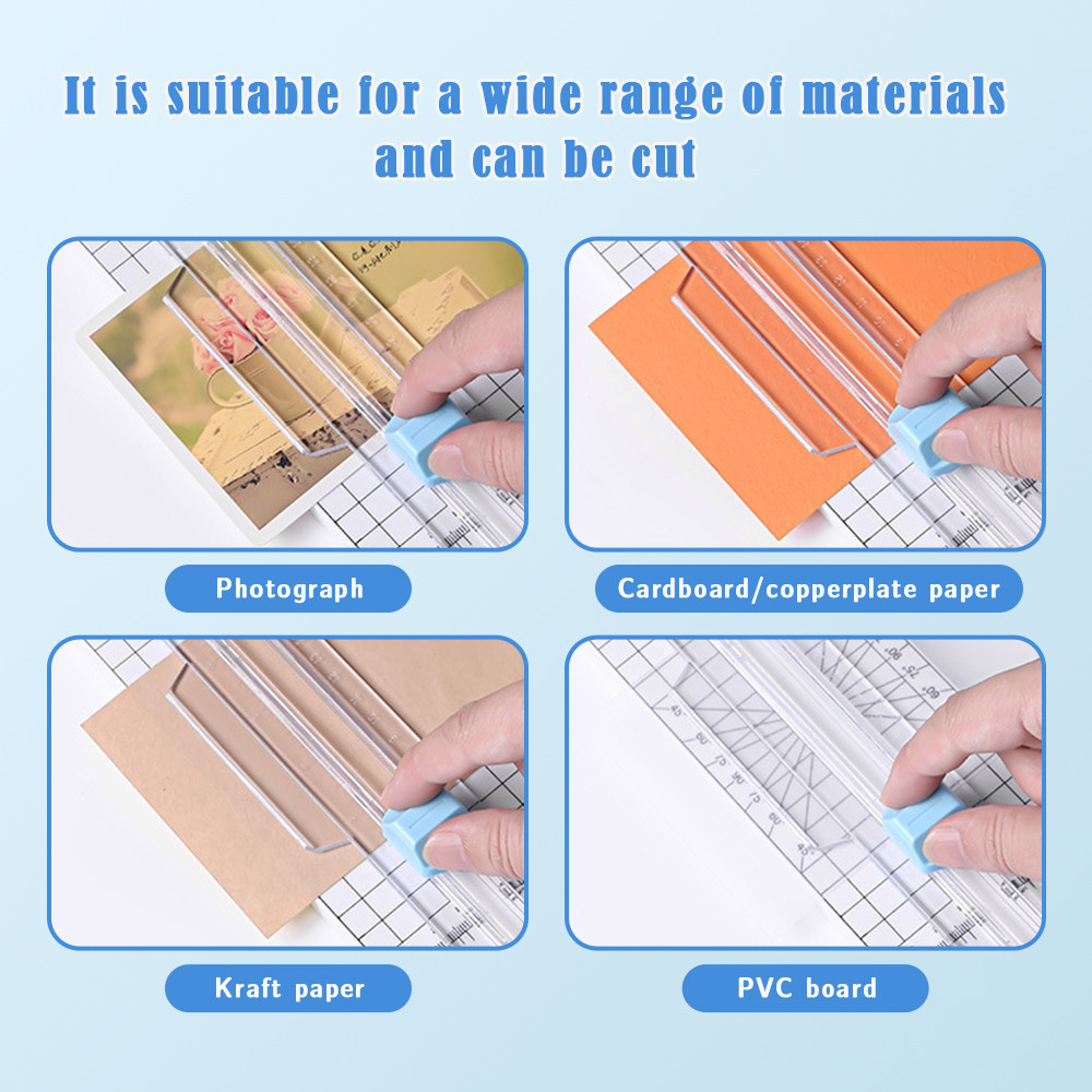 Paper Trimmer, Press-Type Manual Paper Cutter, High Quality 4-In-1 360 ...