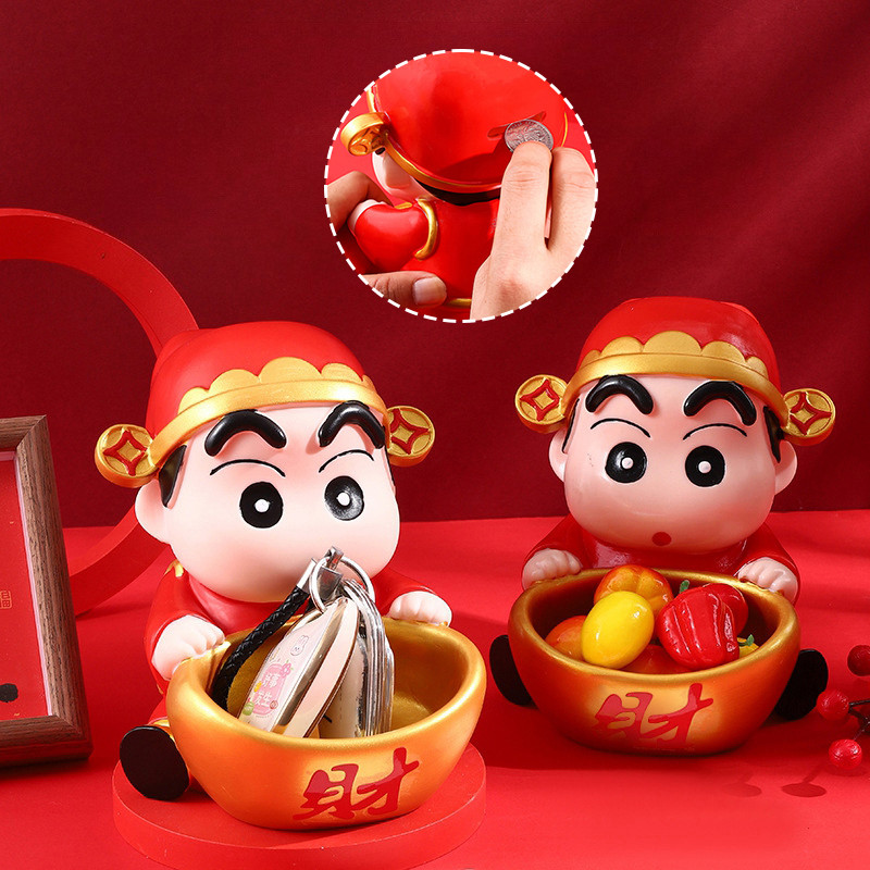 Crayon Shin-chan Table Ornaments God of Wealth Organizers New Year ...