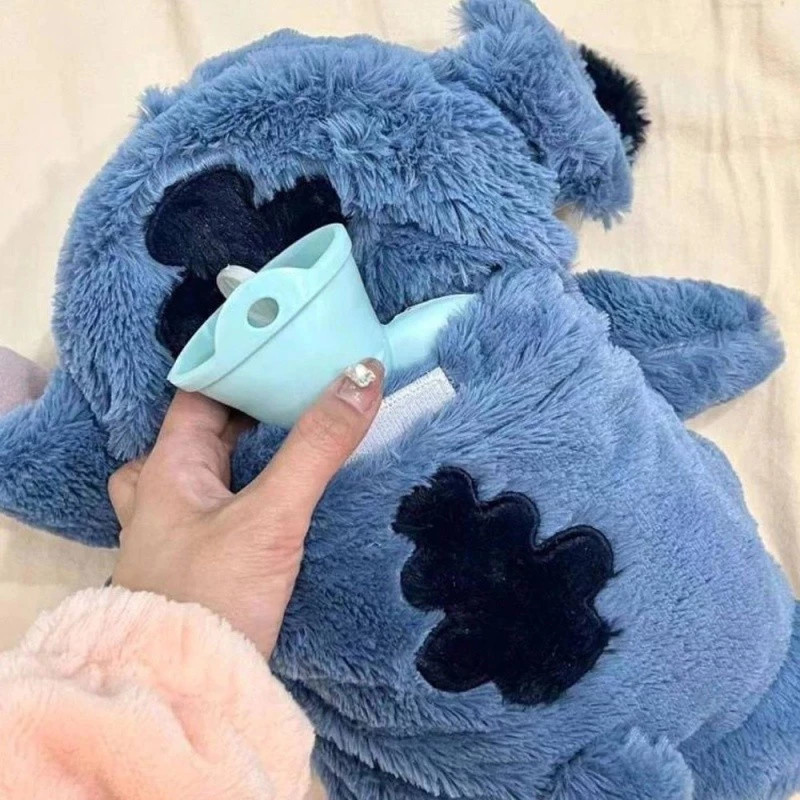 Disney Stitch Plush Hot Water Bottle with Leak-Proof Design and Soft ...