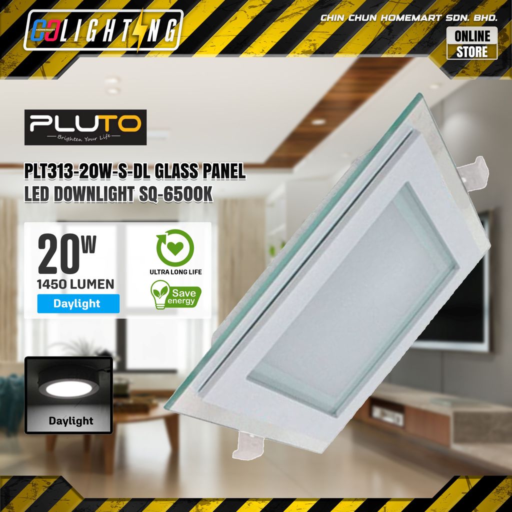 PLUTO GLASS PANEL LED DOWNLIGHT [20W] PLT313-20W | Shopee Malaysia