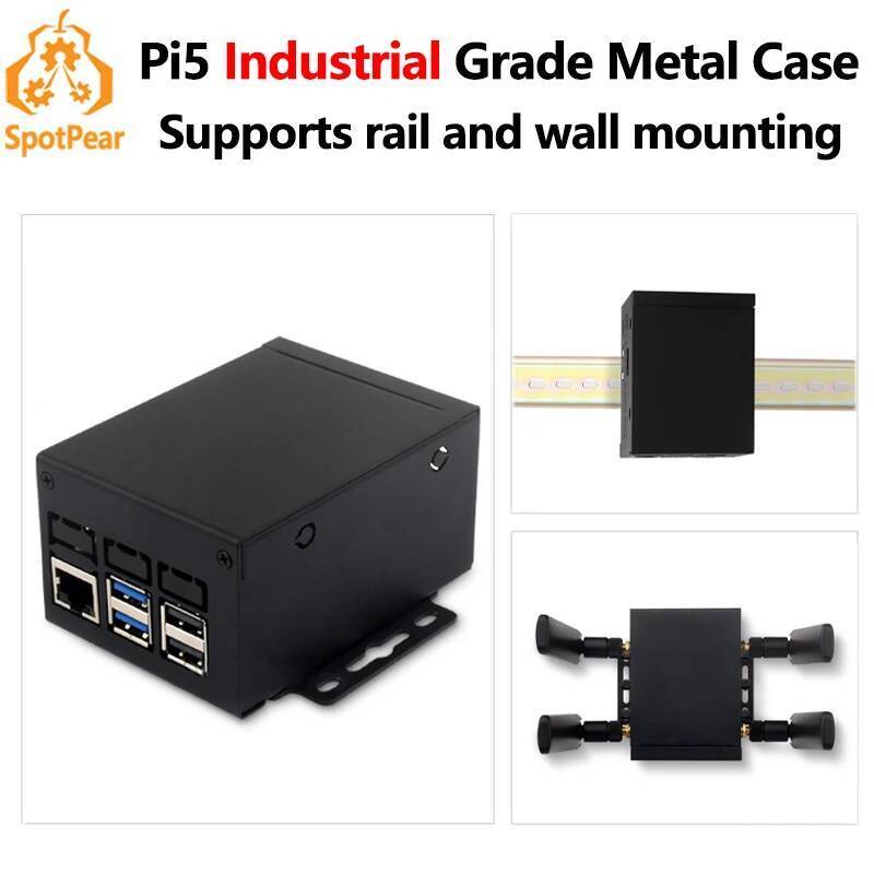 Raspberry Pi 5 Industrial grade large space metal Case D For official ...
