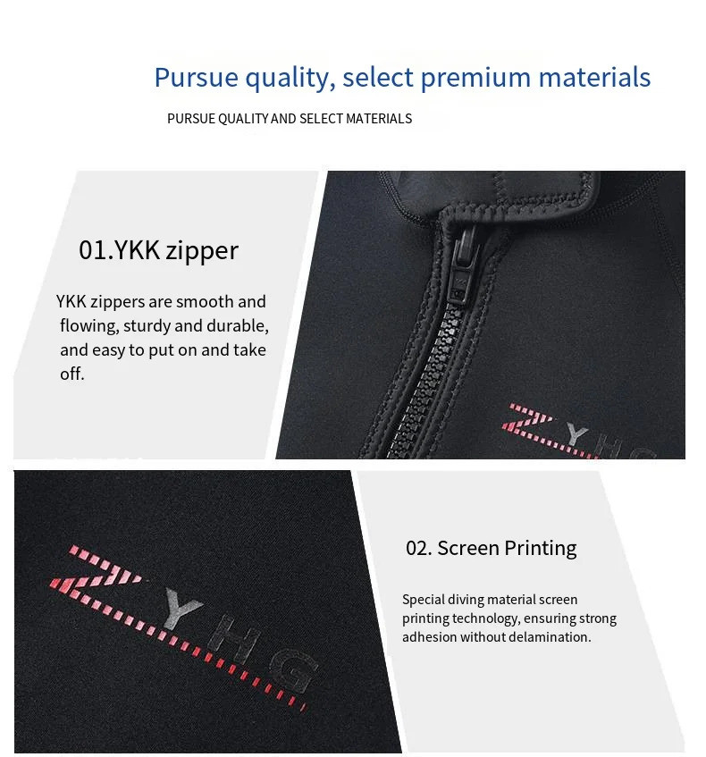 [Warrior2] Wetsuit Jacket 1.5mm Thermal Long Sleeve Neoprene Hoodie ...