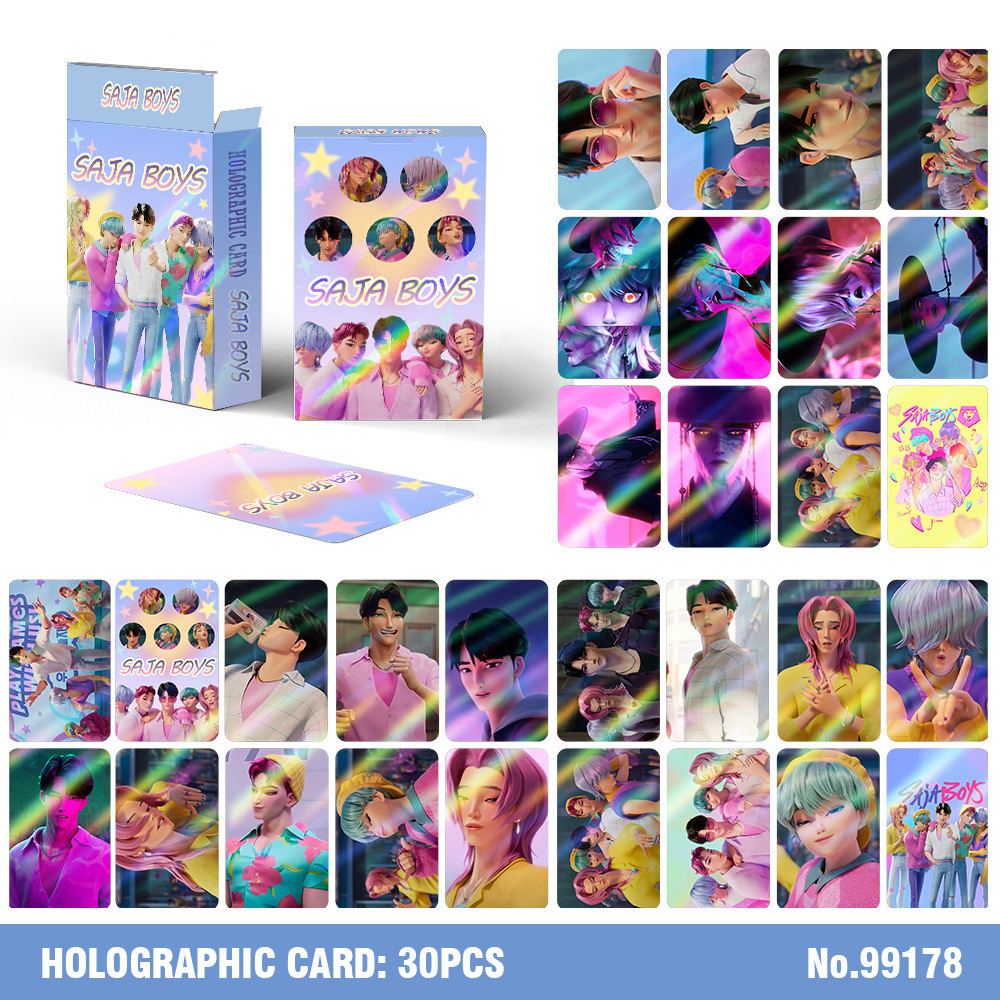 30pcs K-Pop Saja Boys Cards Kpop Demon Hunters Group Card Idol ...