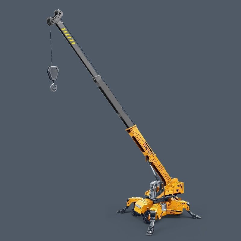 Large Crane Simulation Lifting Inertia Heavy Toy Crane Boy Engineering ...