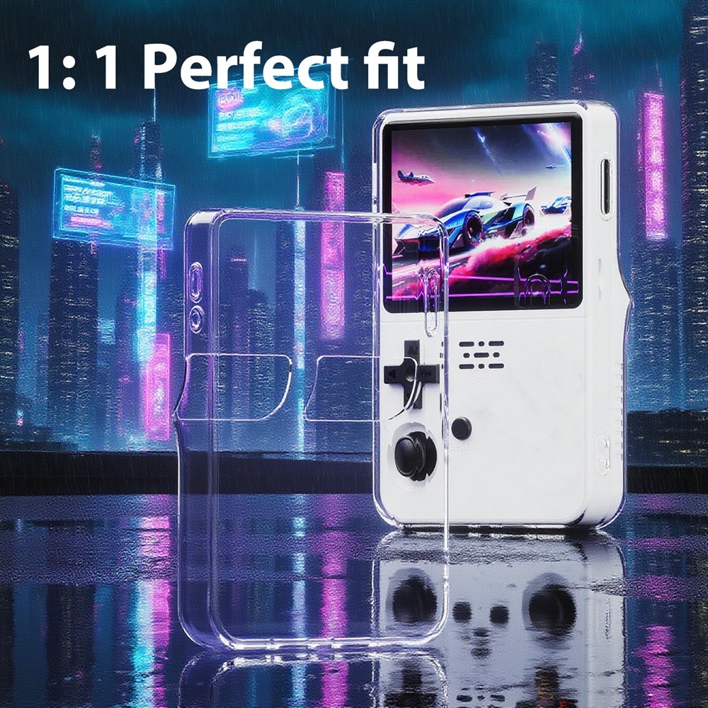 For r36s Protective Case Transparent Handheld Game Console Protective ...