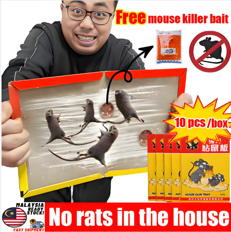Super Glue Mouse Trap Rat Mice Catcher Board Pest Control Pad Pelekat ...