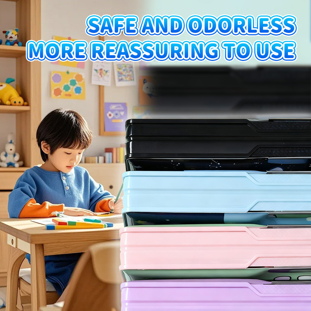 Bekas Pensel Creative Multifunctional Pen Organizes Plastic Pencil Box ...