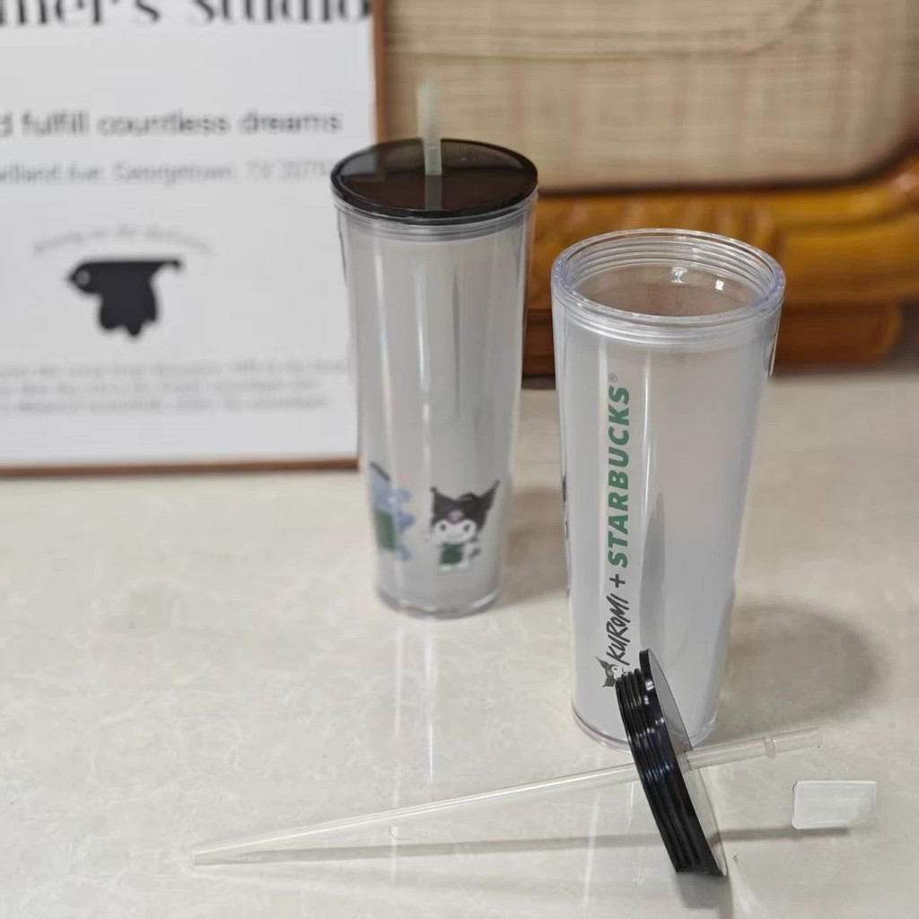 Starbucks × Kuromi Collab Tumbler Limited Edition Plastic Straw Cup ...