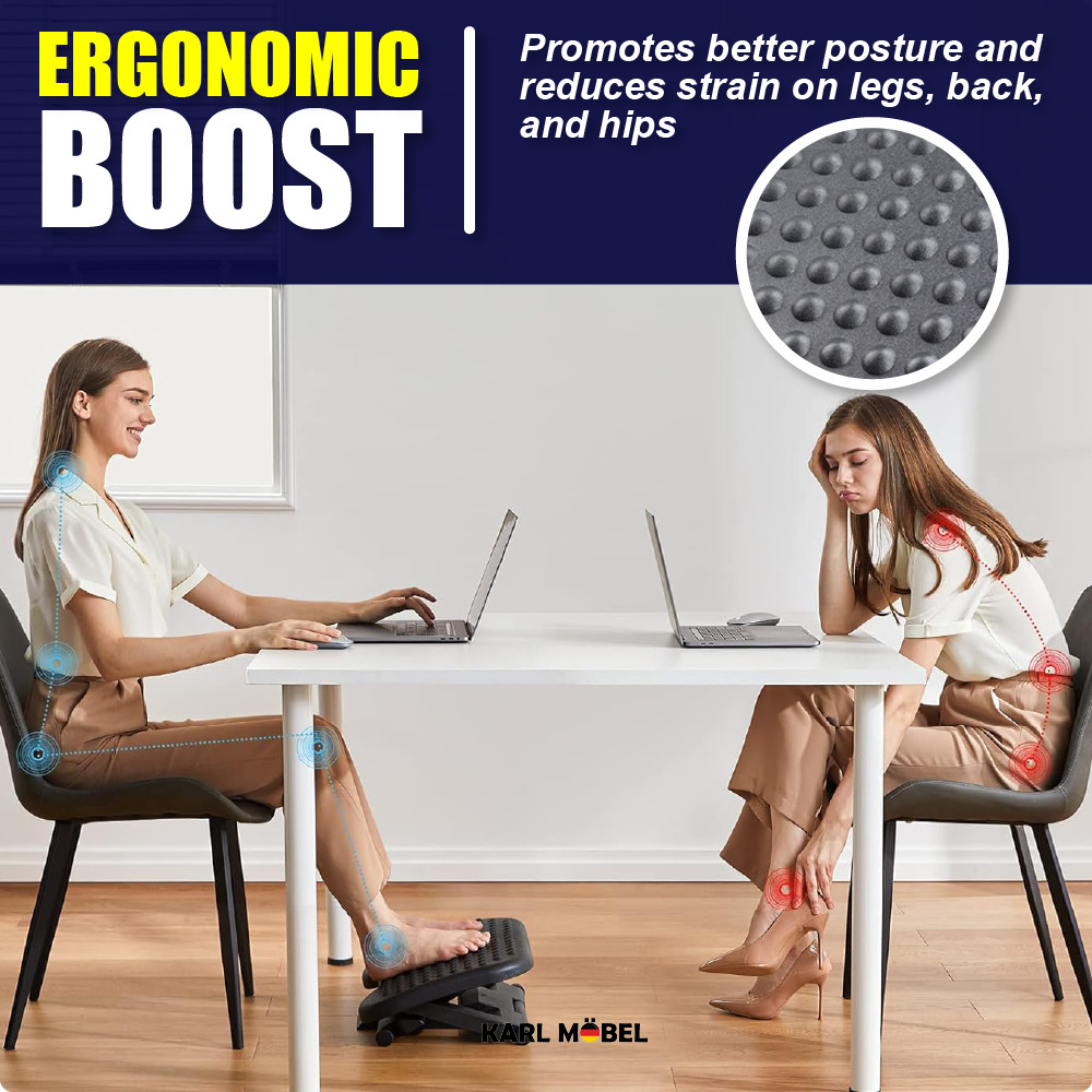 Stool Foot Rest Office Leg Footrest Under Desk Feet Massager Feet Auto ...
