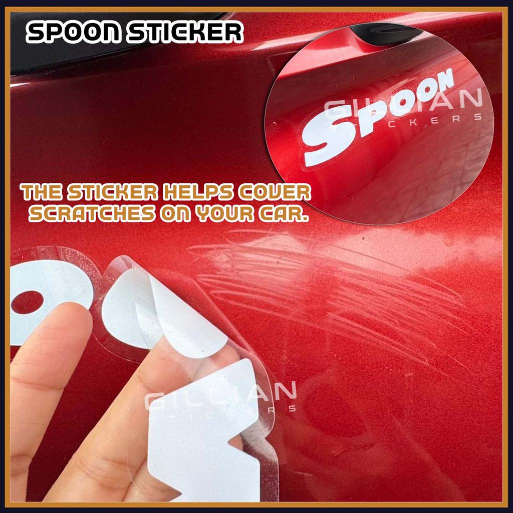 Spoon Hondata Side Body Sticker (2pcs) Waterproof Vinyl Decal for Honda ...