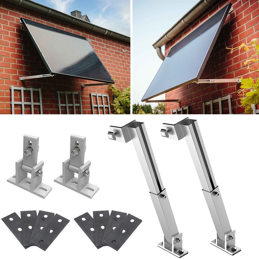 【VARSTR】1 Pair Solar Panel Roof Bracket Mounting Stand 15-30 ...